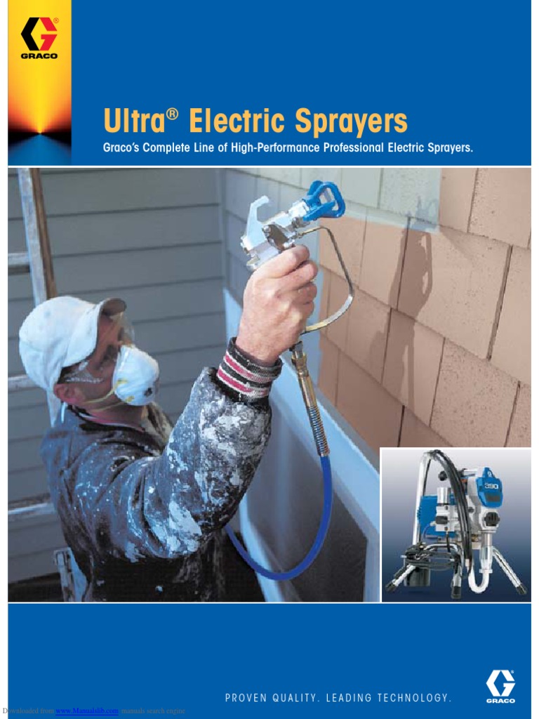 Ultra Electric Sprayers: Graco's Complete Line of High-Performance ...