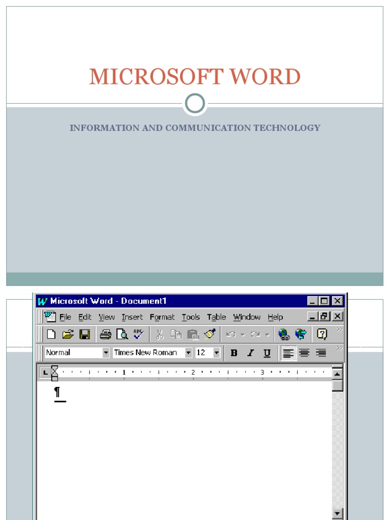 Microsoft Word: Information and Communication Technology | PDF | Point ...