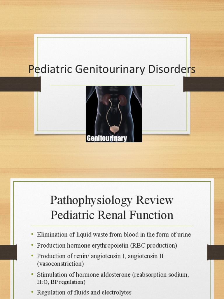 Pediatric Genitourinary Disorders | PDF | Urinary Tract Infection ...