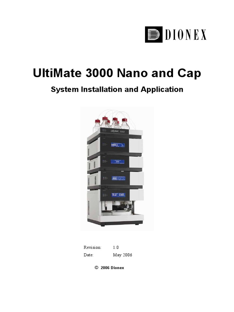 UltiMate 3000 Nano and Cap System Installation and Application | PDF ...