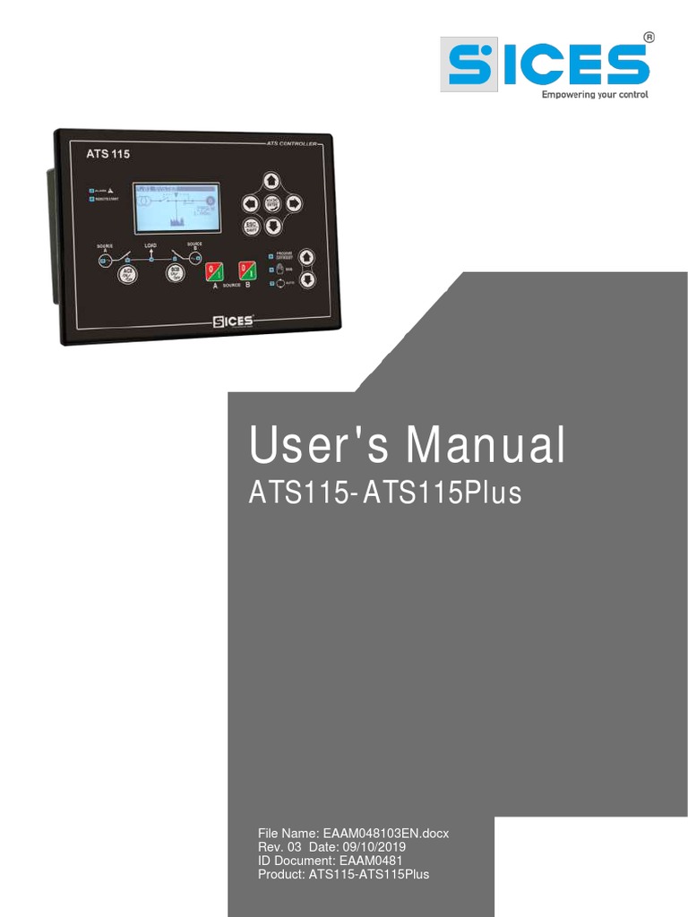 ATS115-ATS115Plus User Manual | PDF | Parameter (Computer Programming ...