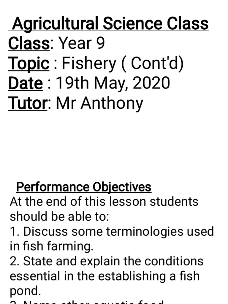 Fishery (Part 2) | PDF