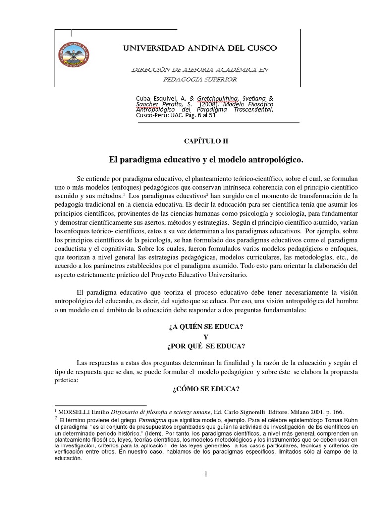 Modelo Filosofico Parad Trascendental Pag. 1 Al 21 | PDF | Paradigma ...
