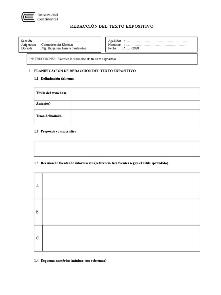 Guía para Redacción de Textos Expositivos | PDF | Métodos y materiales ...