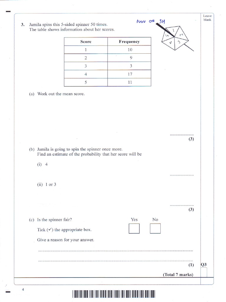 Easy Probability Practice Questions | PDF