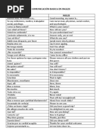 50 Preguntas Basicas de Ingles | PDF