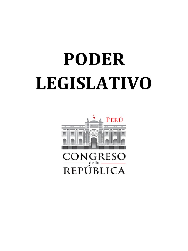 Poder Legislativo | PDF | Elecciones | Democracia