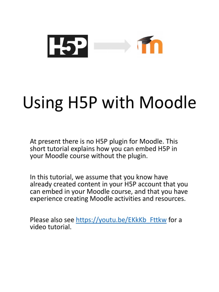 Using H5P With Moodle Using H5P With Moodle | Download Free PDF | Html ...