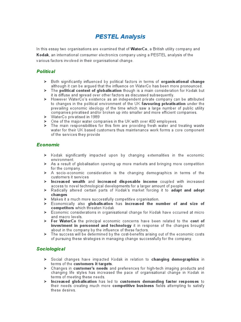 PESTEL Analysis Example | PDF | Privatization | Strategic Management