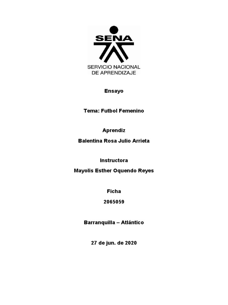 ENSAYO | PDF | FIFA | Asociación de Futbol
