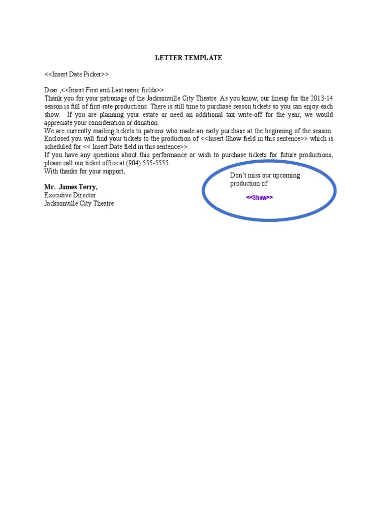 Letter Template | PDF