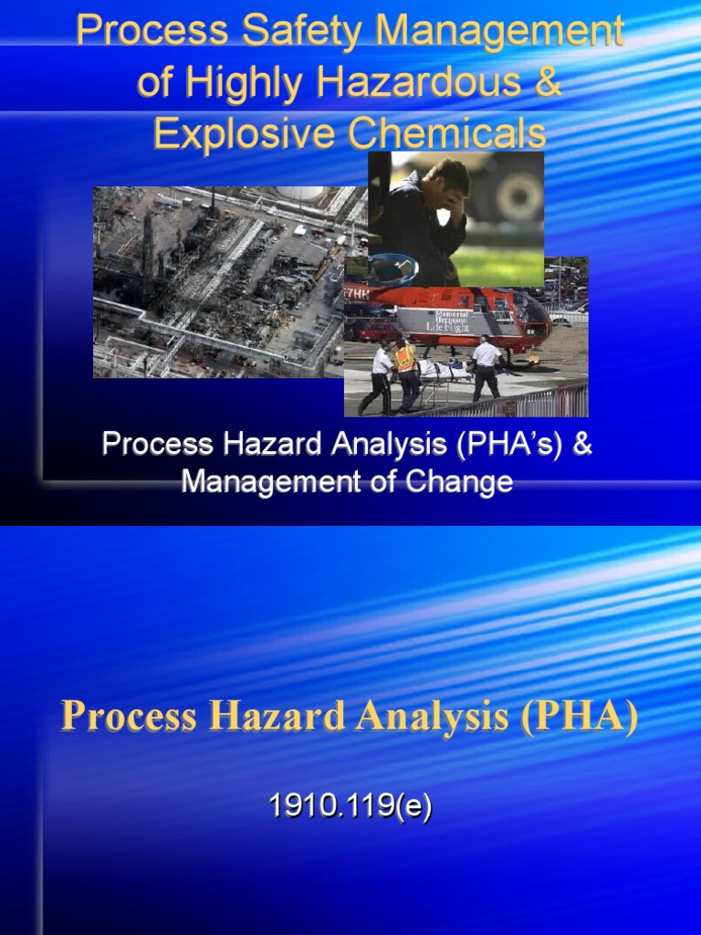 Process Hazard Analysis (PHA's) & Management of Change | PDF | Hazards ...