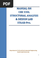 STAAD.Pro Structural Analysis Manual | PDF | Structural Analysis | Truss
