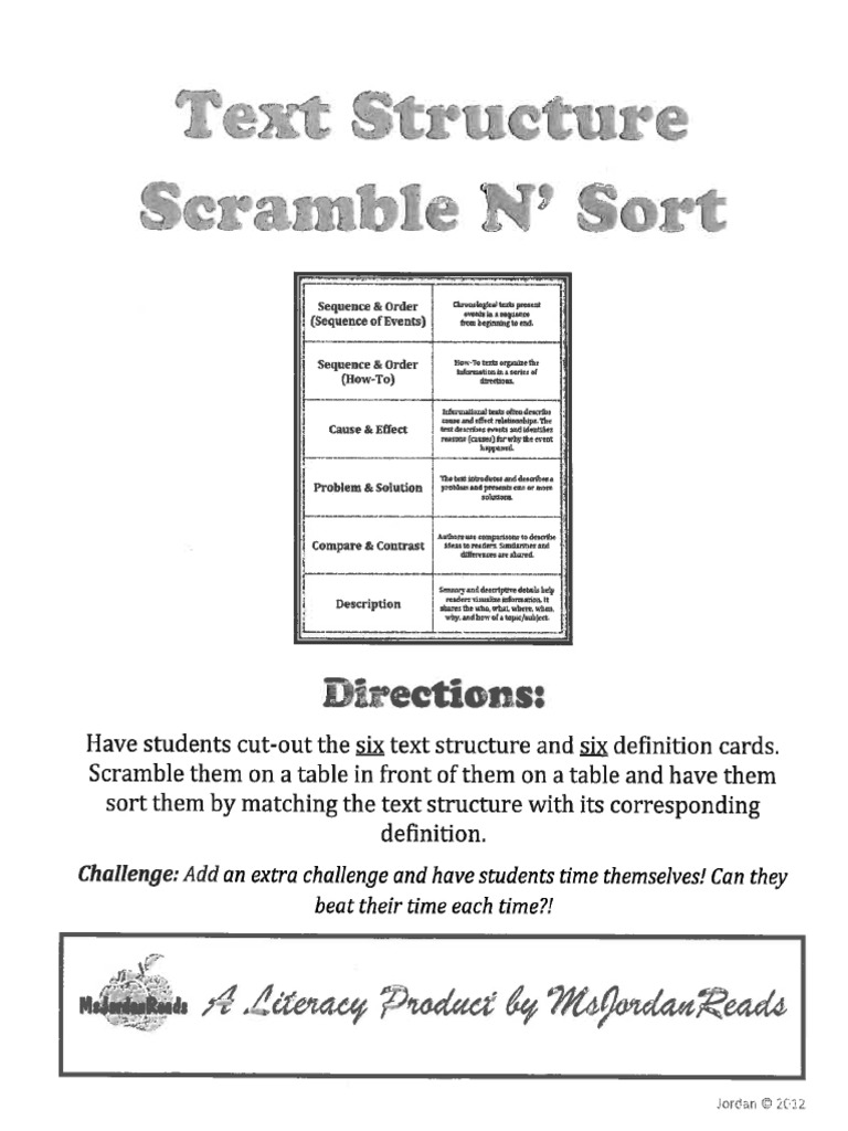 Text Structures PDF | PDF