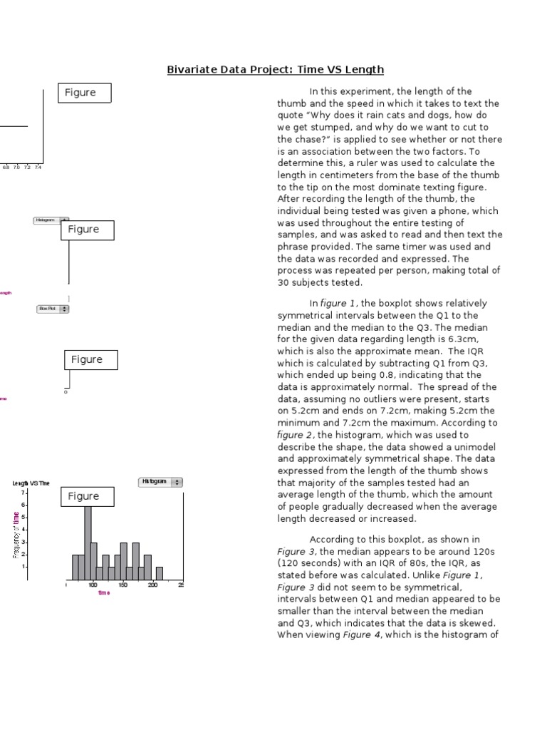 Bivariate Data Project Pdf Correlation And Dependence Histogram