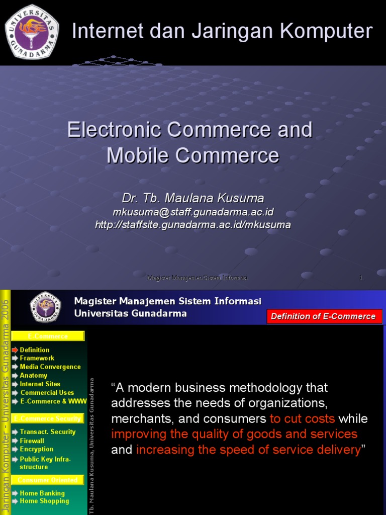 Anatomy of Ecom | PDF | E Commerce | Internet