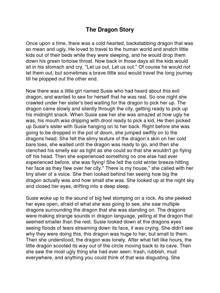 The Dragon Story | PDF | Dragon