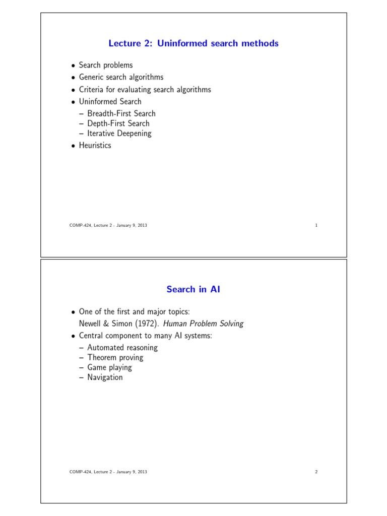 Ai Lecture02 | PDF | Theoretical Computer Science | Discrete Mathematics