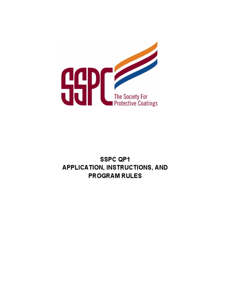 SSPC QP1 Certification Guide | PDF | Audit | Specification (Technical ...