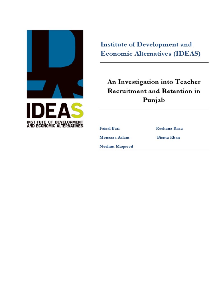 Teacher Recruitment and Retention | Download Free PDF | Teachers ...