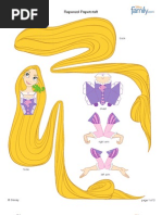 Disney Frozen Anna Papercraft Craft Printable 0913 | PDF | Clothing ...