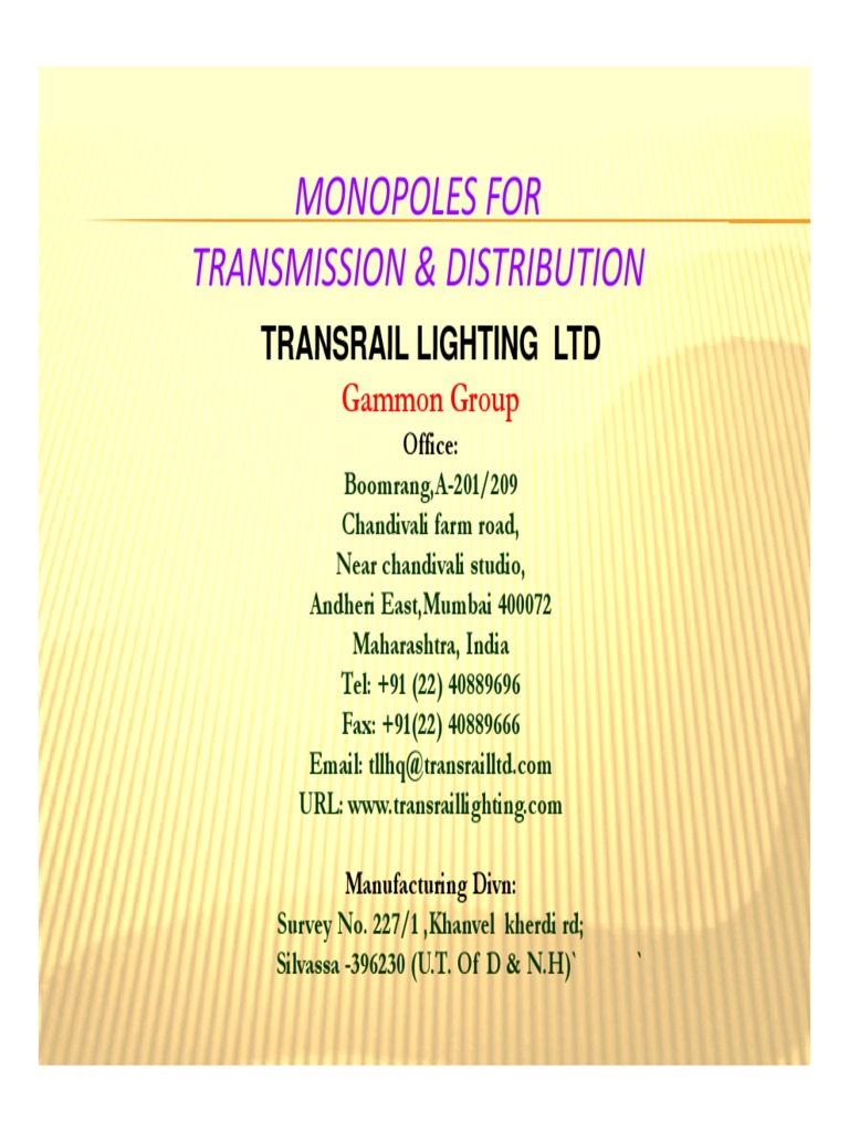 Transmission Monopole PDF | PDF | Deep Foundation | Galvanization