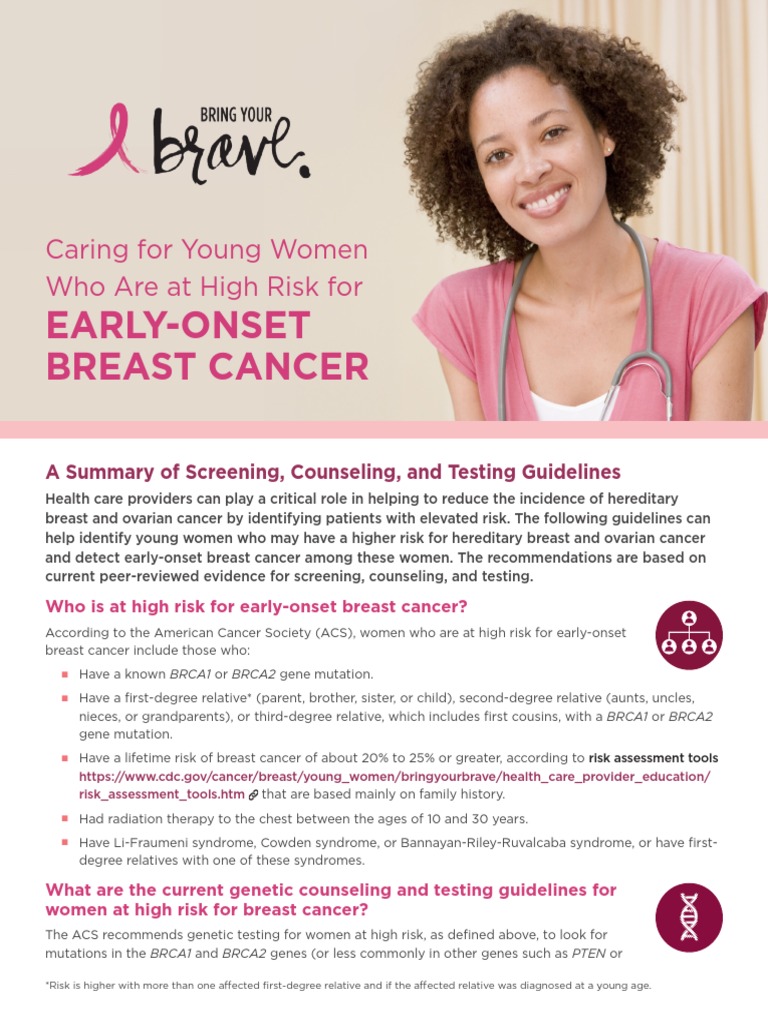 Breast Cancer Screening - Patient Information (CDC) | PDF | Breast ...