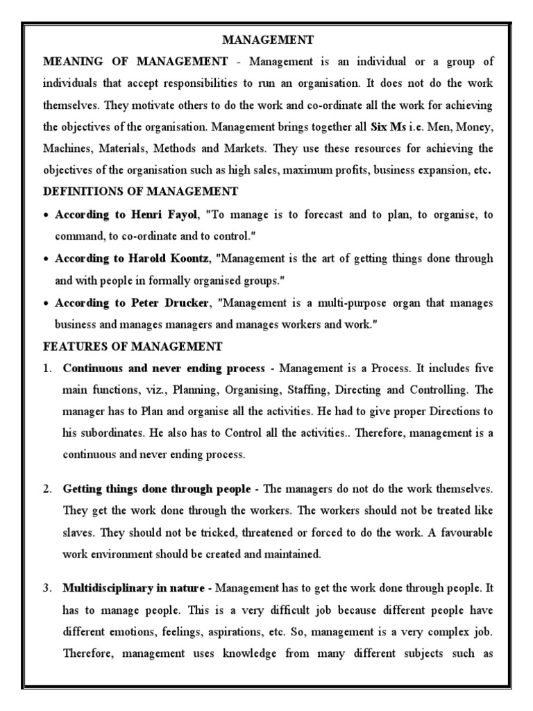 An In-Depth Look at Management: Definitions, Functions, Levels, Skills ...