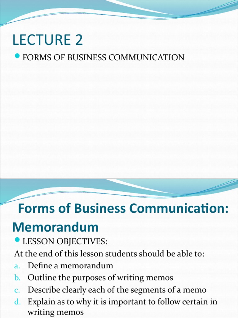 Guidelines for Writing Effective Memorandums: Structure, Format, and ...
