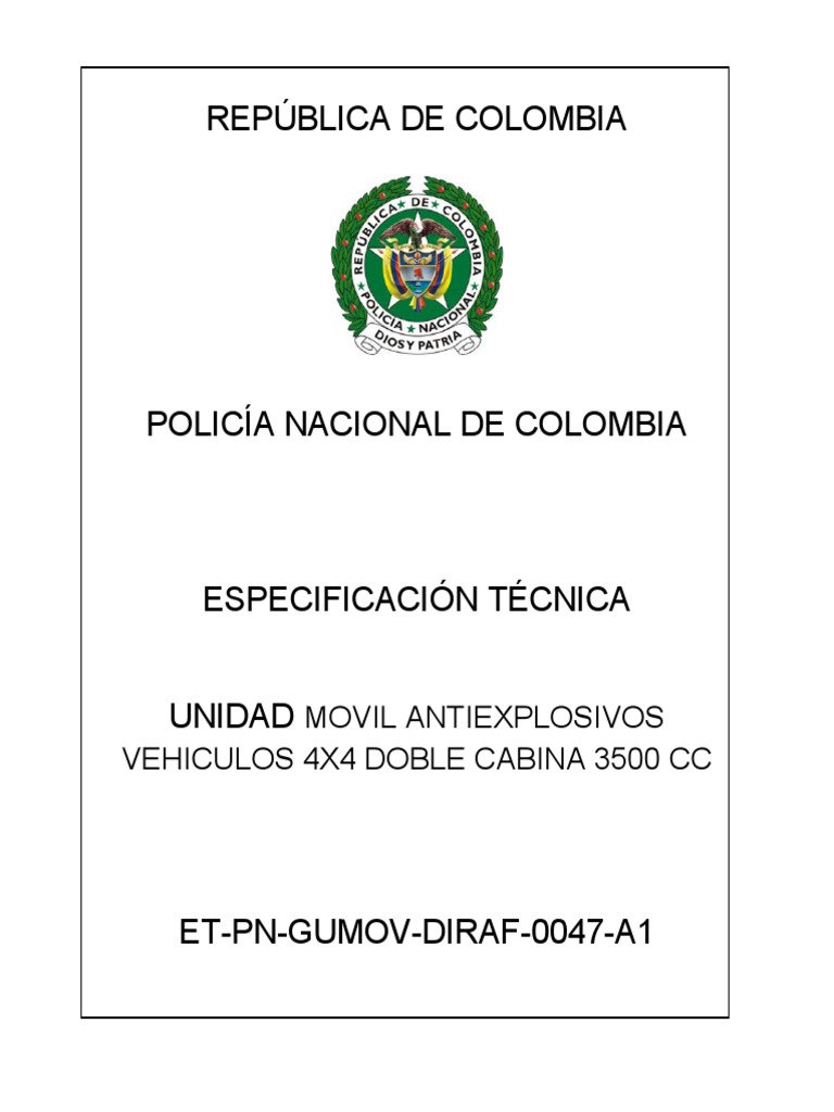 Formato Nuevo Vehiculo Explosivos 4X4 Pick Up 3500 CC | PDF | Diodo ...