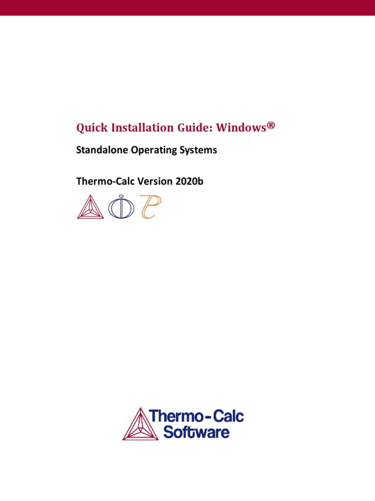 Quick Installation Guide: Windows: Standalone Operating Systems | PDF ...