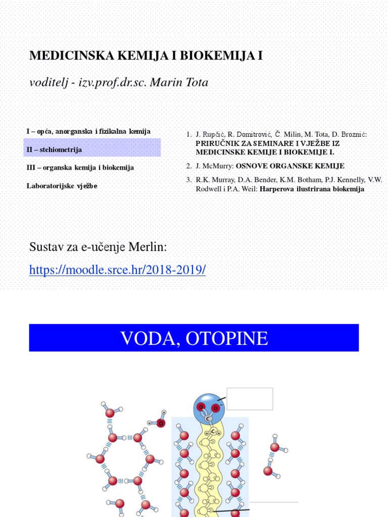 Voda. Otopine | PDF