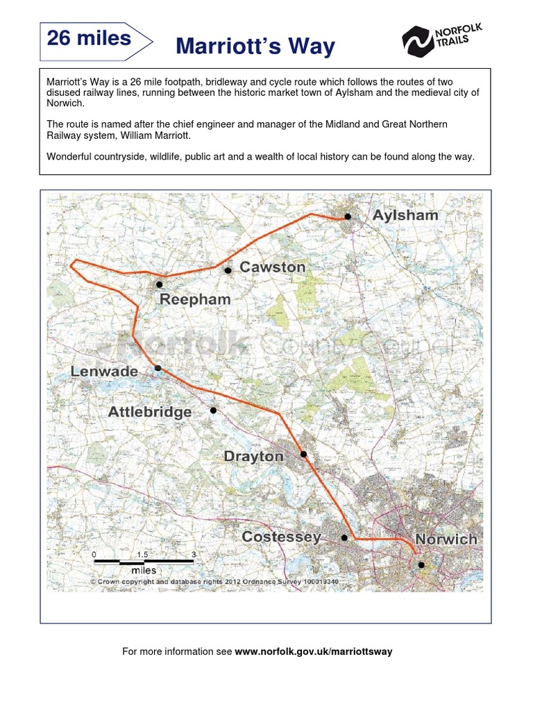 Marriotts Way Map | PDF