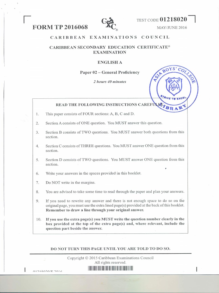 English A P2 2016 | PDF