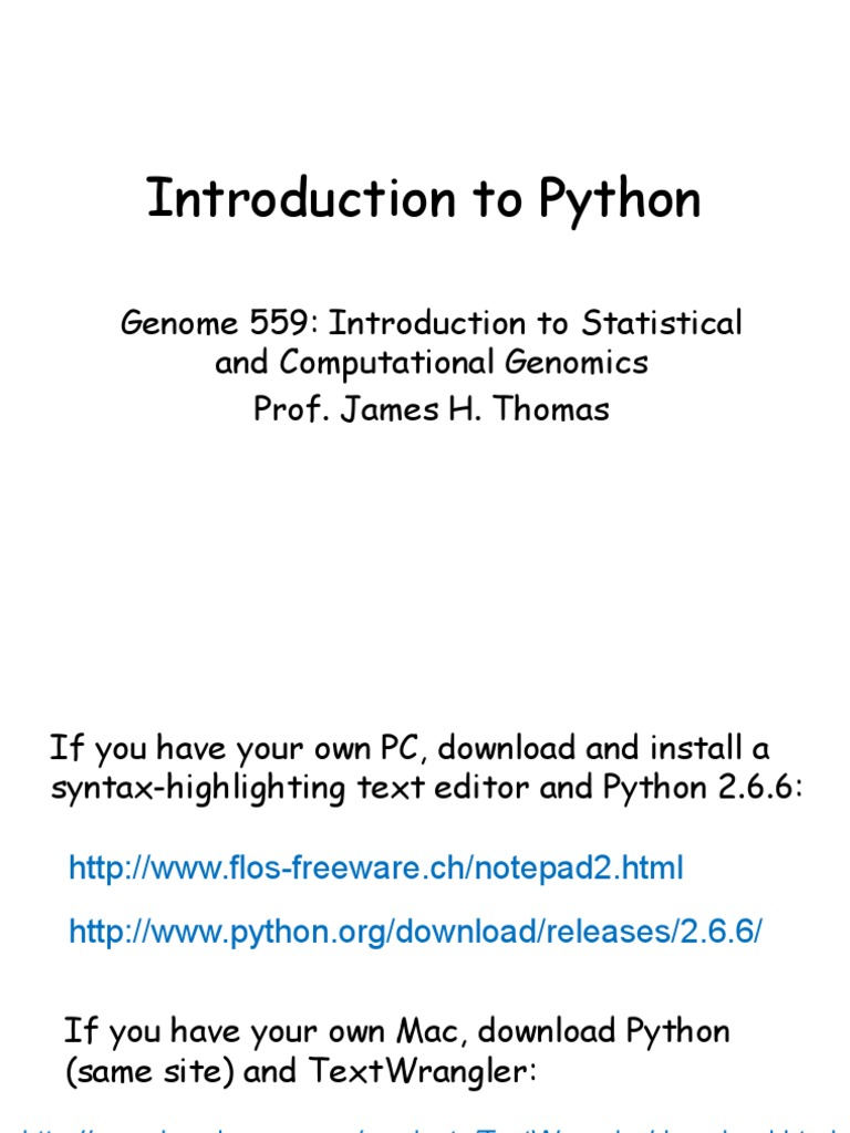 Introduction To Python | PDF | Parameter (Computer Programming ...