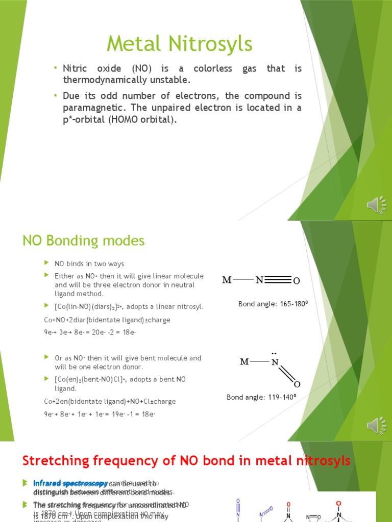 Metal Nirosyl Infrared Spectroscopic Study | PDF | Interaction ...