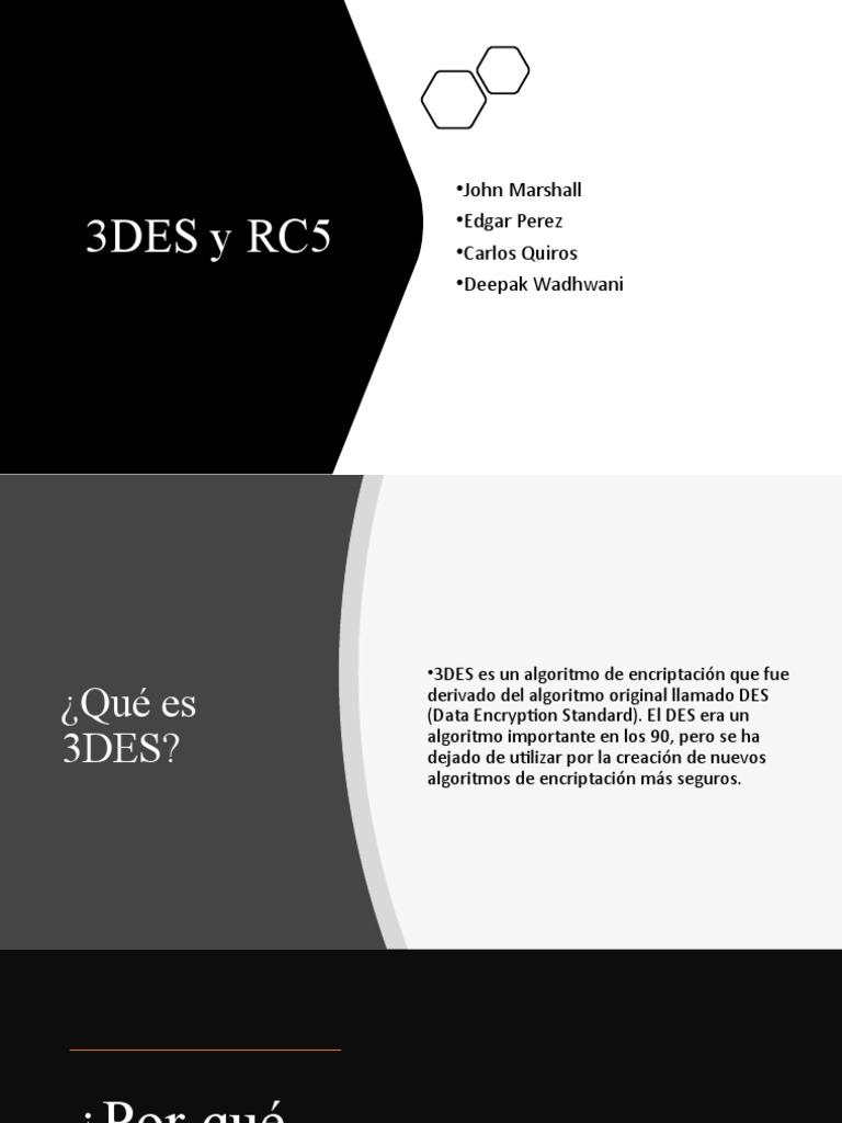 Algoritmos de Cifrado: 3DES y RC5 | PDF | Clave (criptografía) | Criptografía