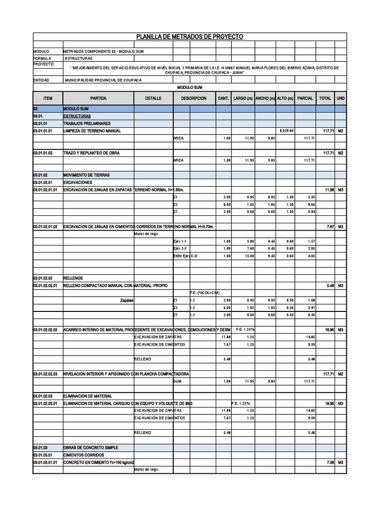 Modulo Sum - Inicial | PDF | Material compuesto | Hormigón