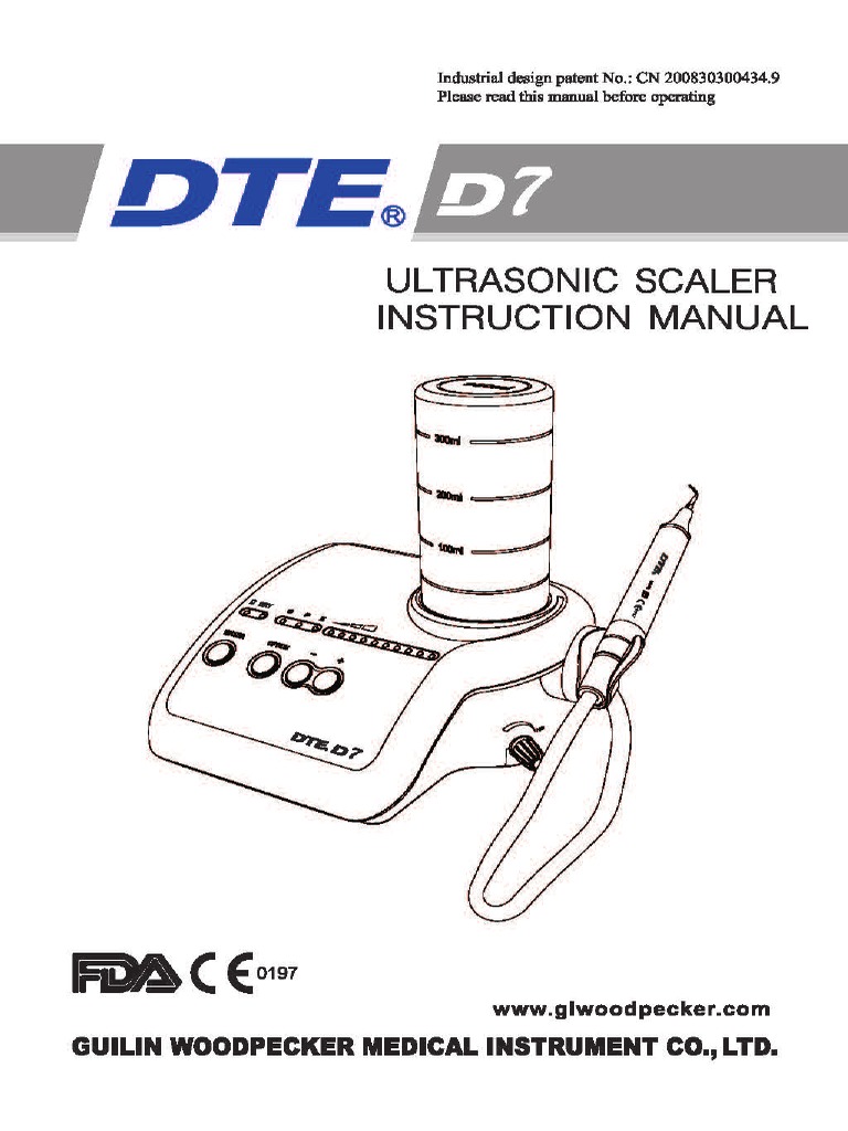 Manual Piezo Scaler DTE - D7 | PDF