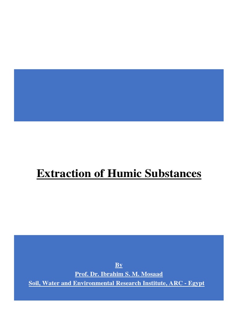 Extraction Humic Substances | PDF | Soil | Materials