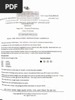 CSEC French Paper 02 - 2020 | PDF