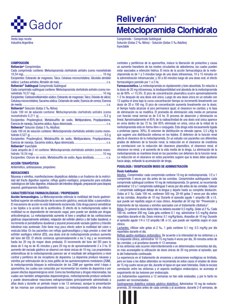 G00163403-02-Reliveran Comprimidos Sublingual Gotas | PDF | Tableta ...