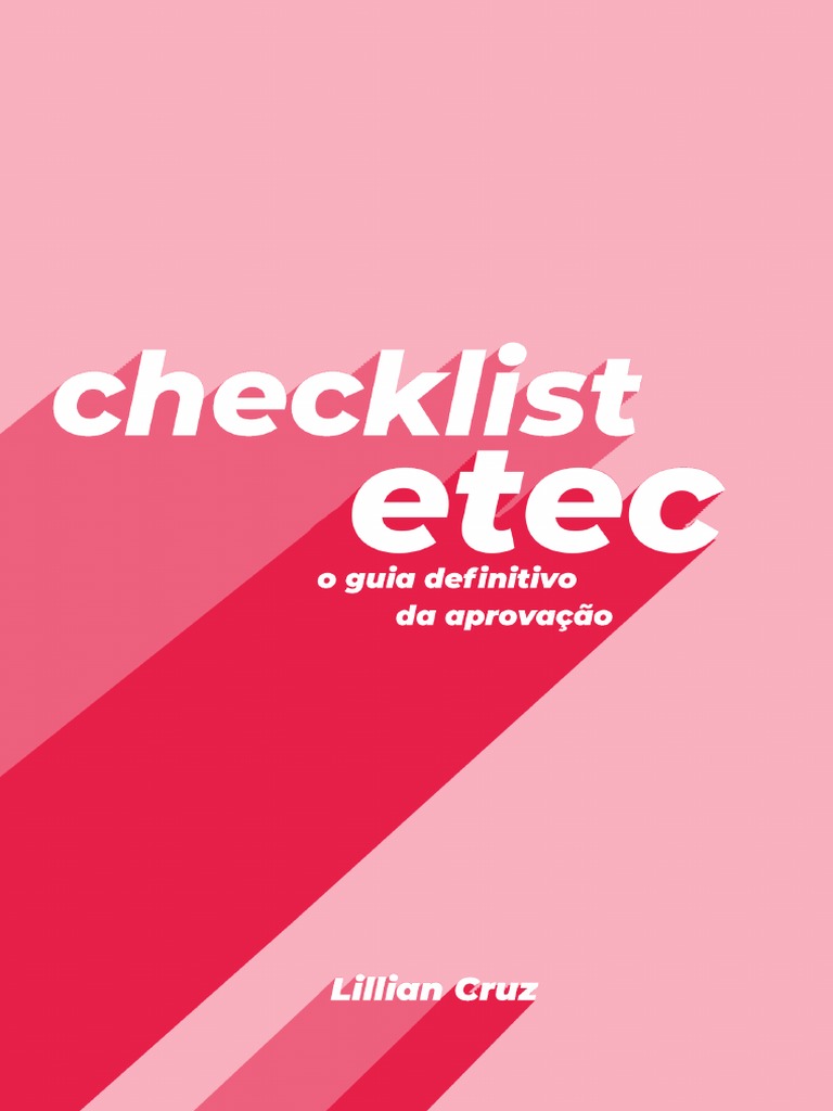 CHECKLIST ETEC Vestibulinho 2020 | PDF | Brasil | Ecologia