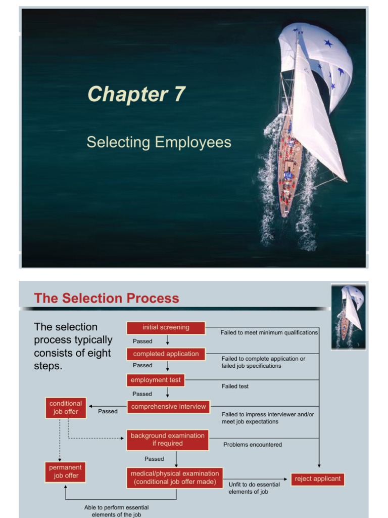 Chapter 7 Selecting Employees | PDF | Validity (Statistics) | Human Resource Management