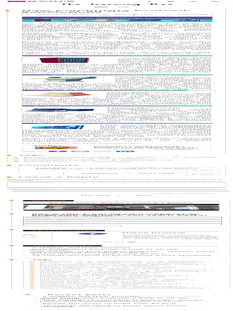 Evolution of Computer PDF | PDF | Integrated Circuit | Computing