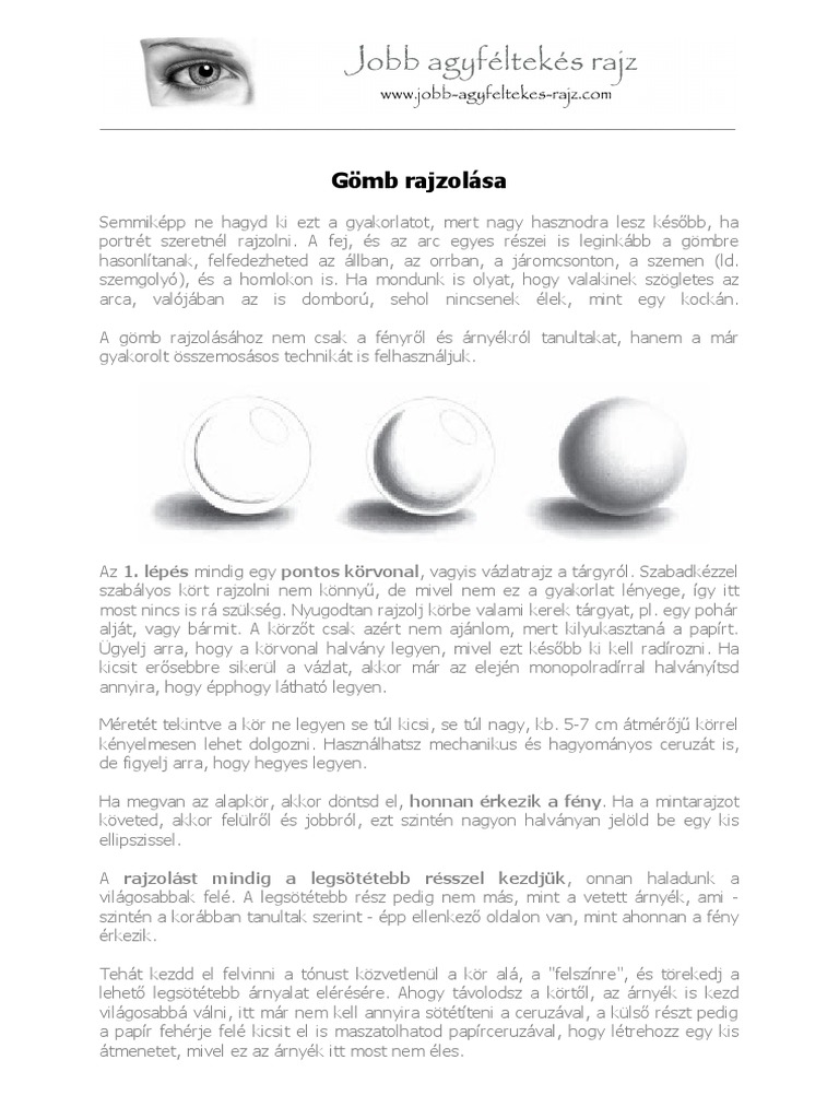 Gömb Rajzolása | PDF
