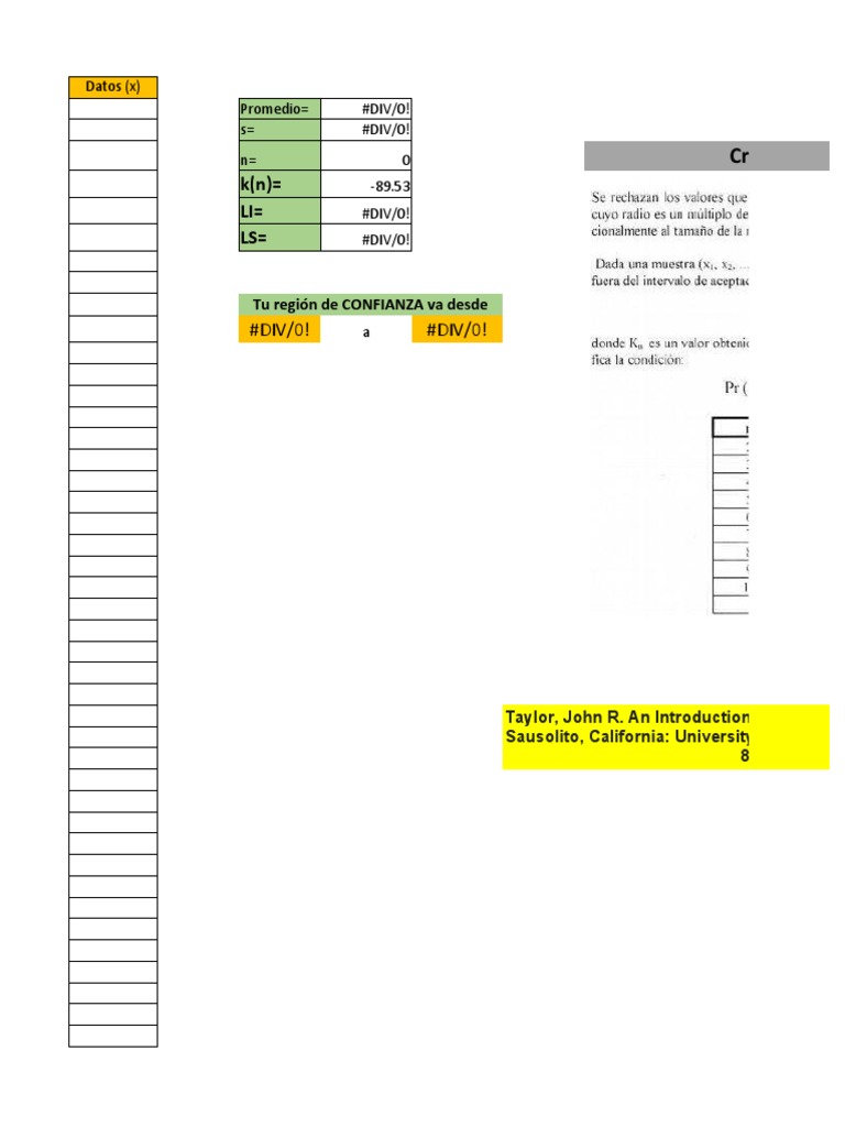Criterio de Chauvenet | PDF