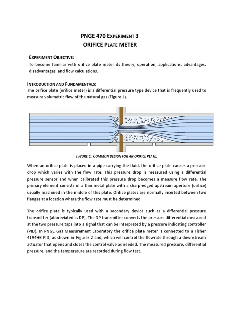 Experiment 3-2020 PDF | PDF | Flow Measurement | Valve