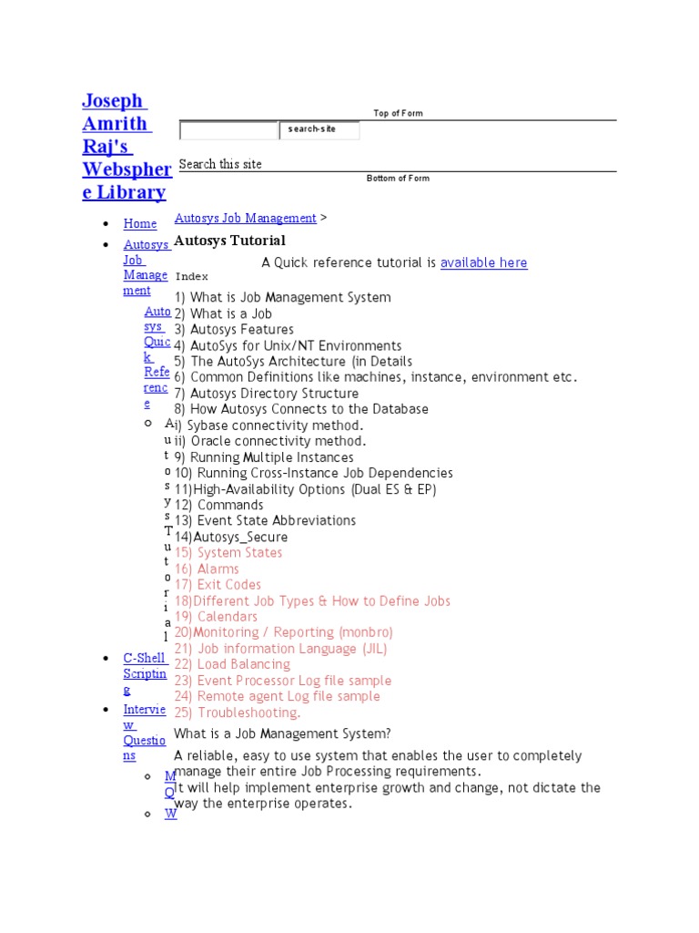 Autosys Pdf Superuser Command Line Interface