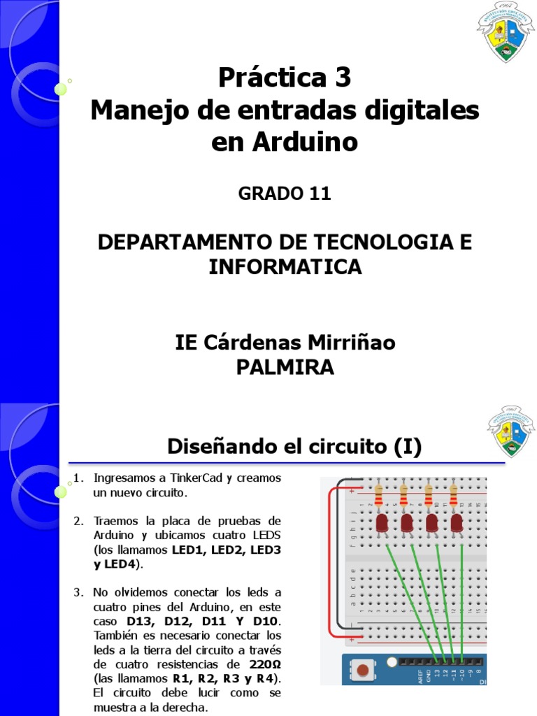 3 Manejo Entradas Digitales | PDF | Electrónica | Informática